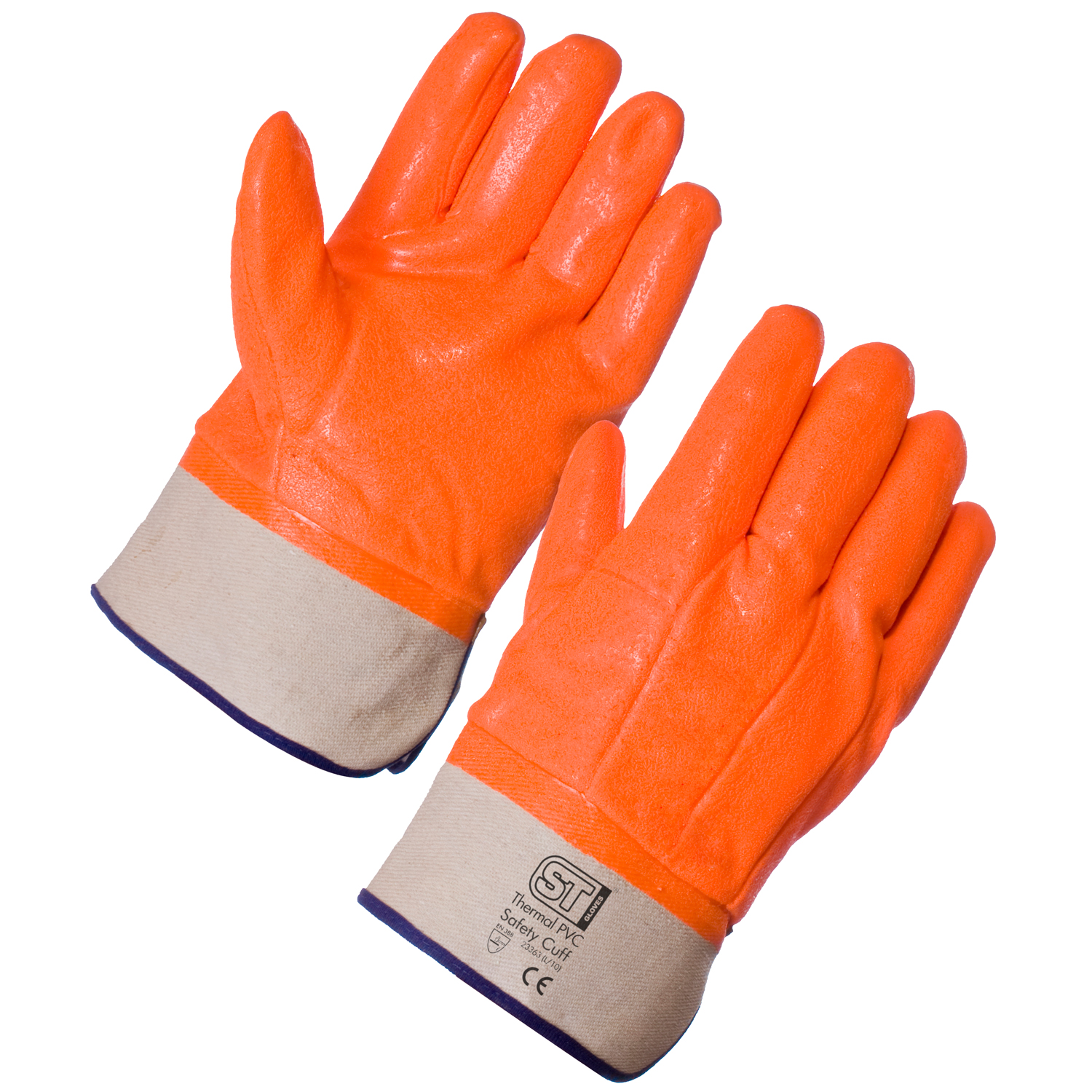 Thermal PVC Hi Vis Gloves (Case of 60 pairs) | Healthy Bean Ltd