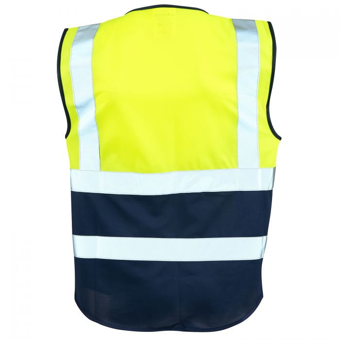 Supertouch Hi Vis Yellow 2 Tone Executive Vest | Healthy Bean Ltd