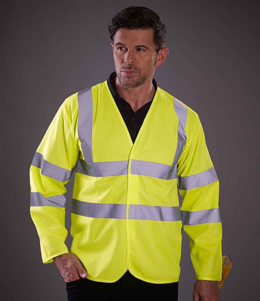 Yoko Hi-Vis Long Sleeve Recycled Jacket | Healthy Bean Ltd