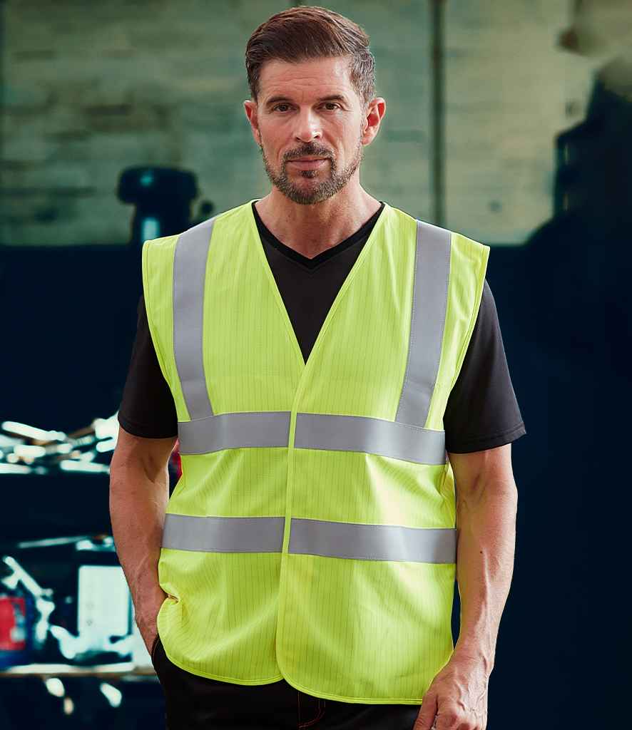 Yoko Hi-Vis Anti-Static Flame Retardant Recycled Waistcoat | Healthy ...