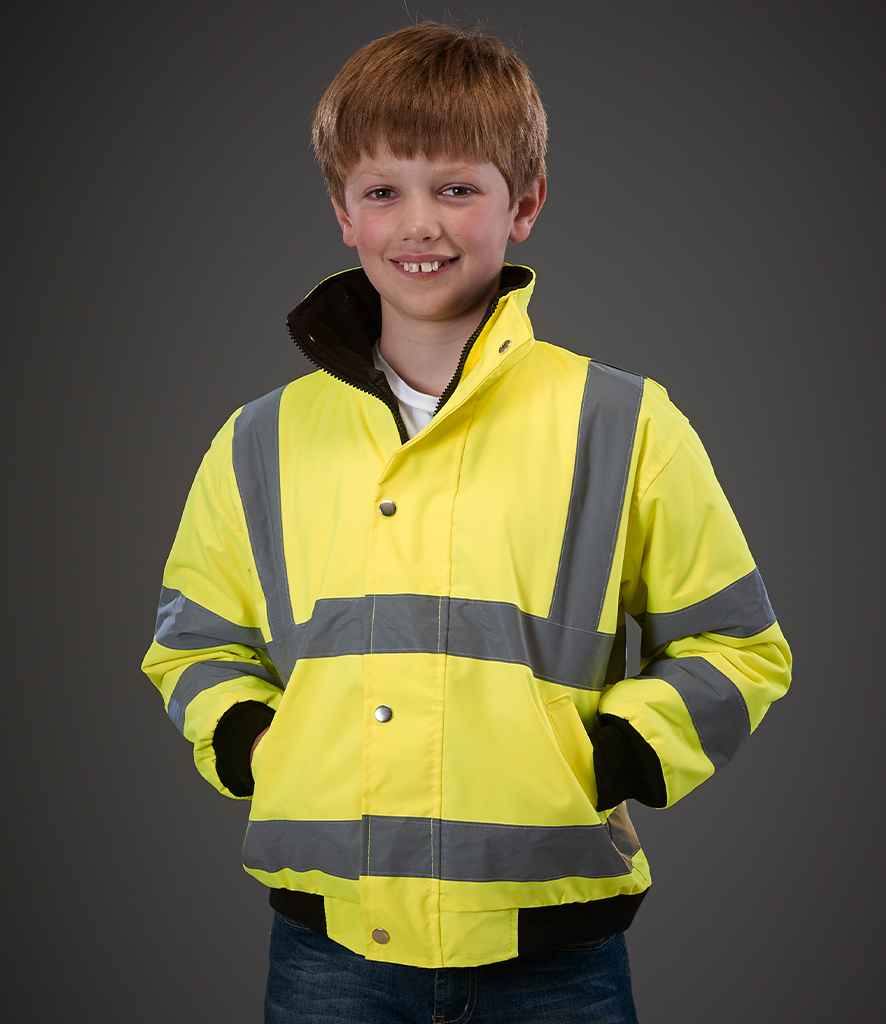 Yoko Kids Hi-Vis Bomber Jacket | Healthy Bean Ltd