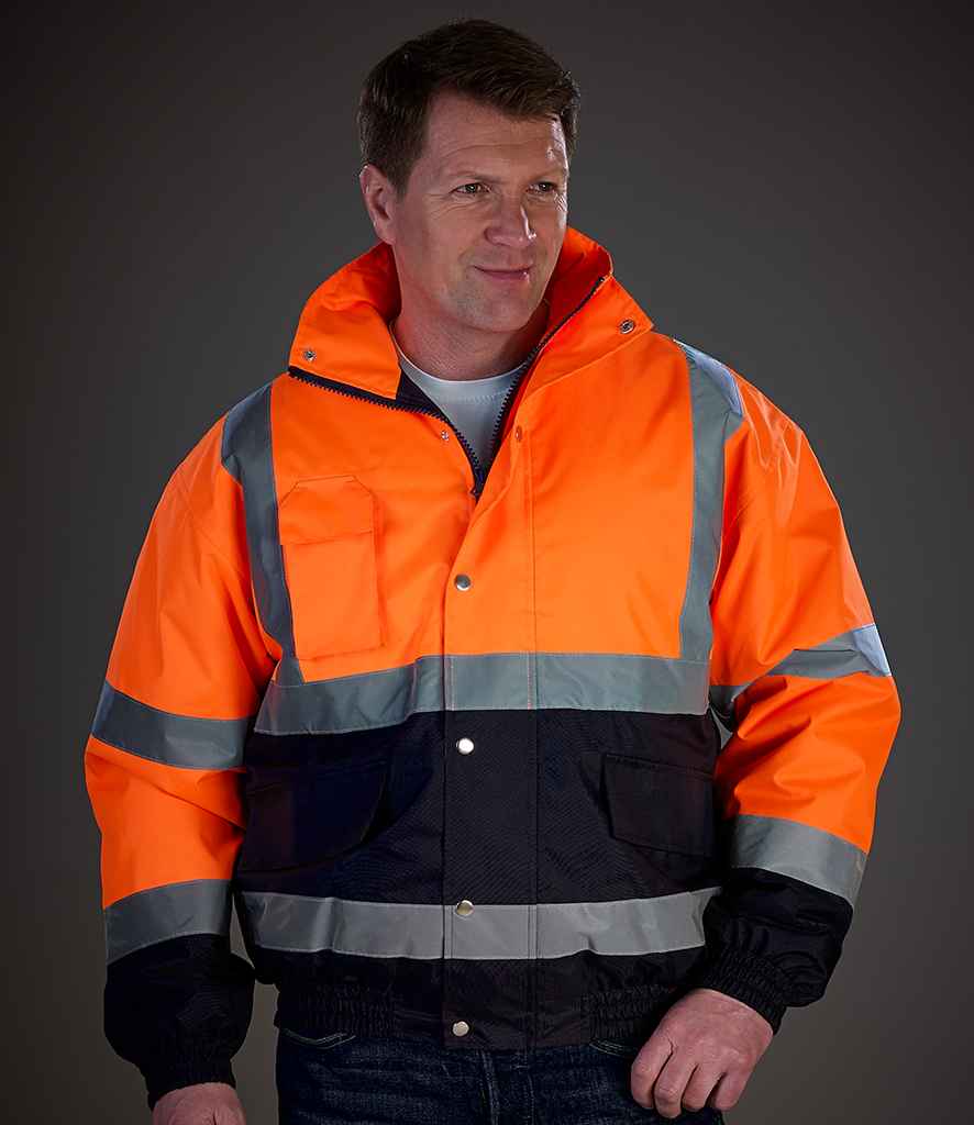 Yoko Hi-Vis Two Tone Bomber Jacket | Healthy Bean Ltd
