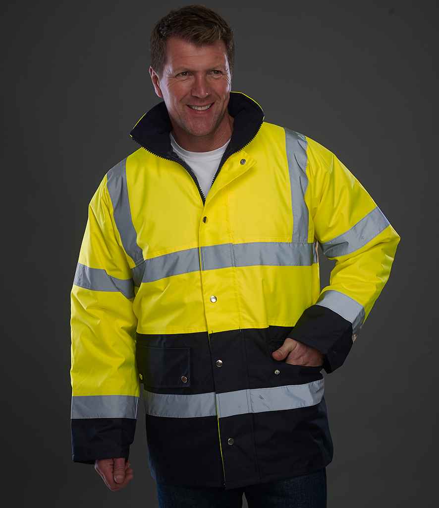 Yoko Hi-Vis Two Tone Motorway Jacket | Healthy Bean Ltd