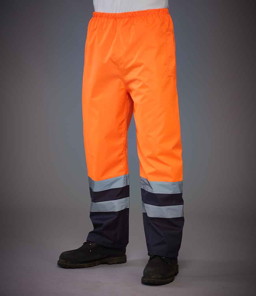 Yoko Hi-Vis Two Tone Waterproof Overtrousers | Healthy Bean Ltd
