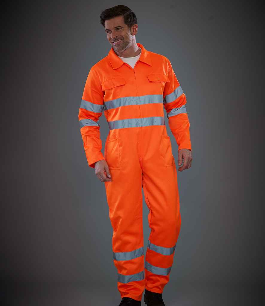 Yoko Hi-Vis Poly/Cotton Coverall | Healthy Bean Ltd
