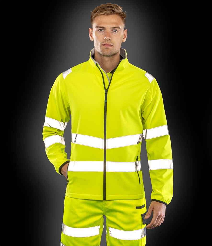 Result Genuine Recycled Printable Safety Soft Shell Jacket | Healthy Bean Ltd
